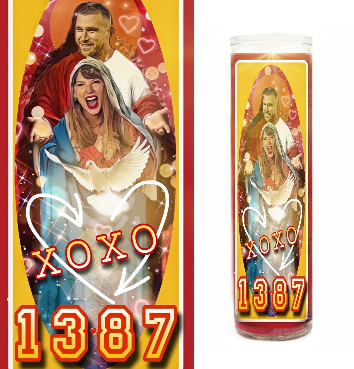 Chiefs/The Swift Kelce Candle / 1387 – Kitschup Creations