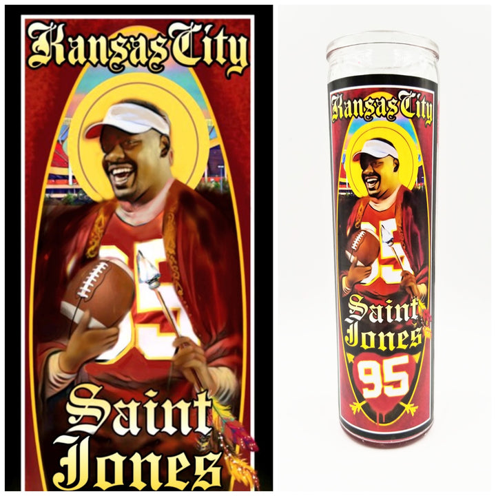Chiefs /St.Chris Jones Prayer Candle – Kitschup Creations