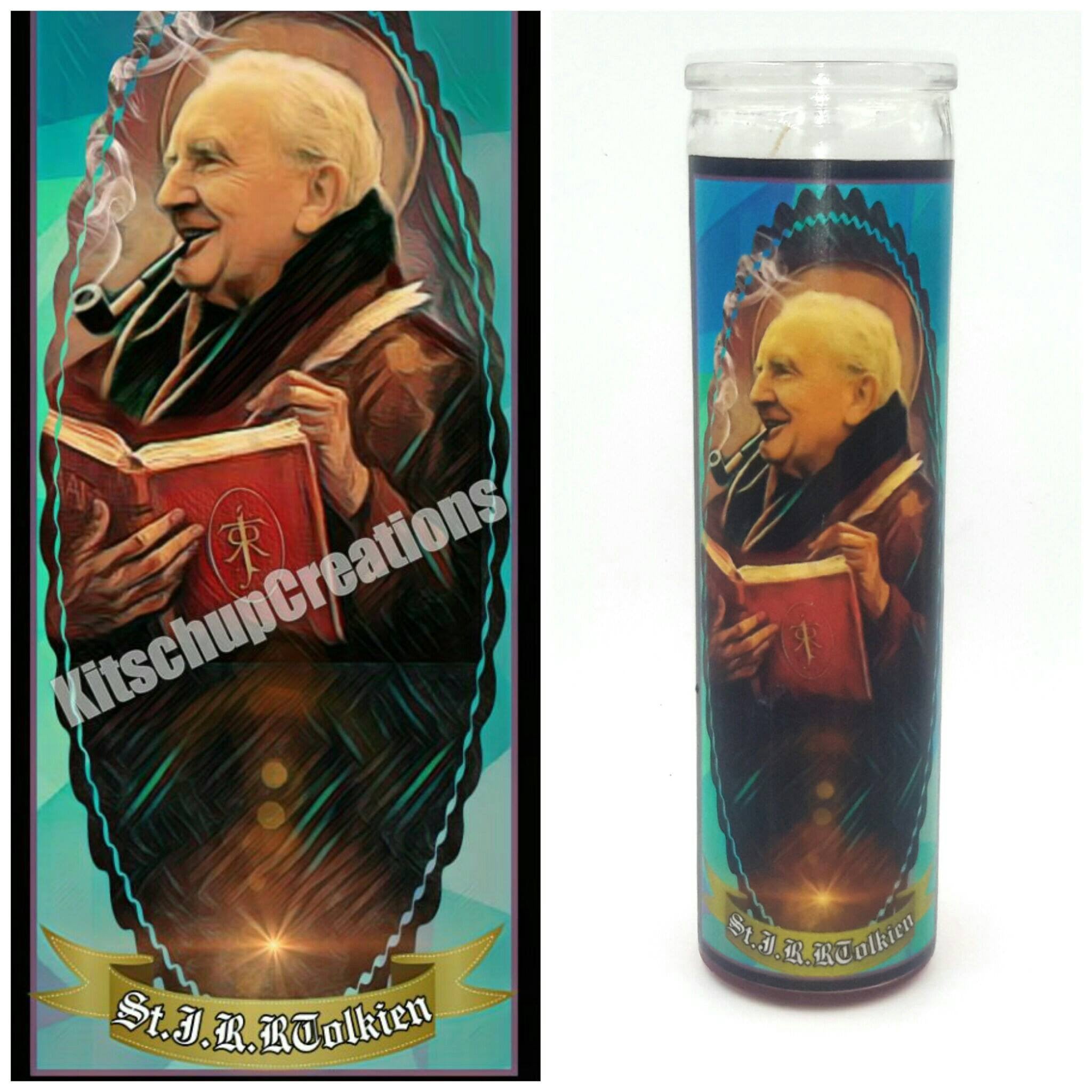 J.R.R Tolkien Prayer Candle – Kitschup Creations